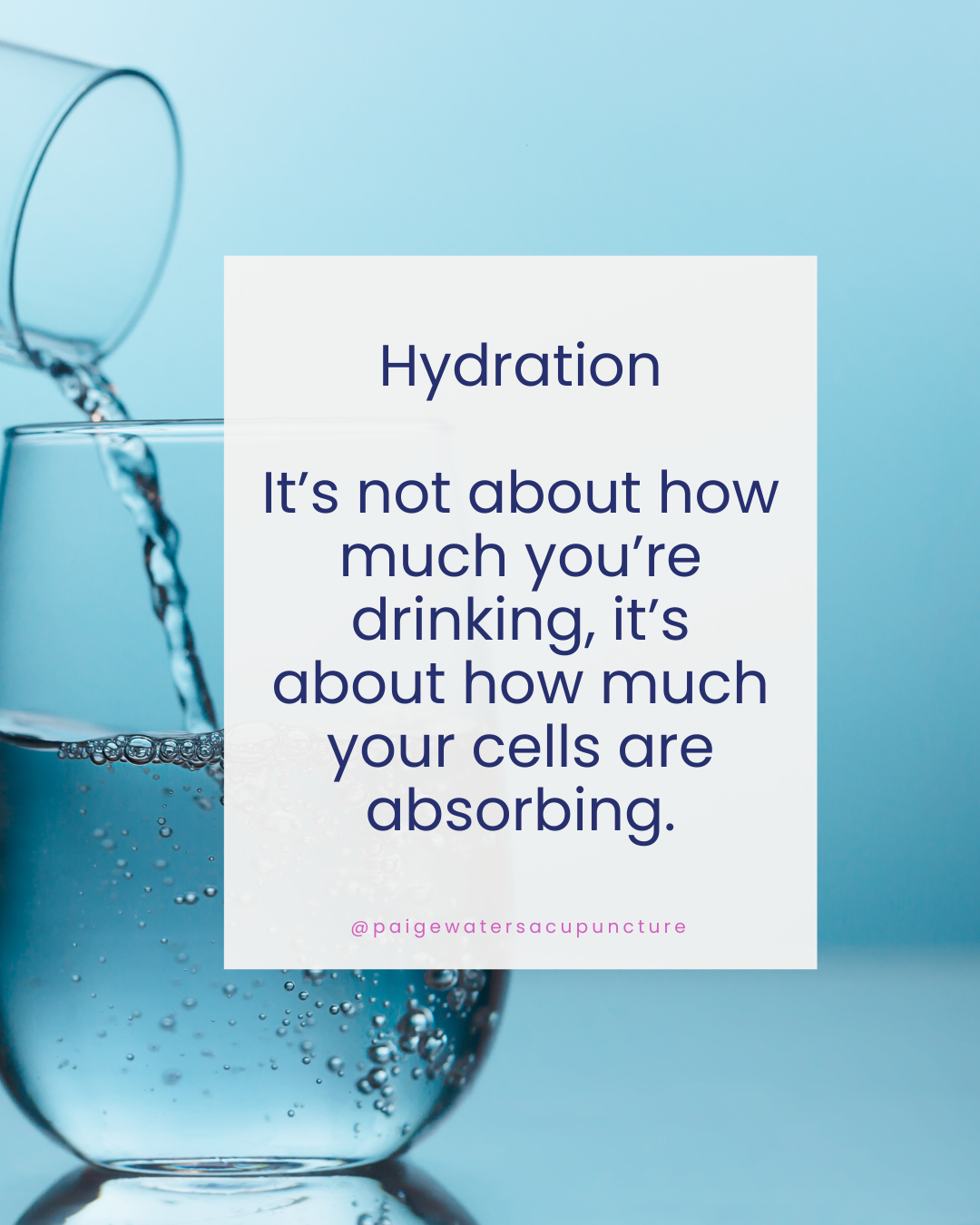 Dehydration and Your Fertility | Paige Waters